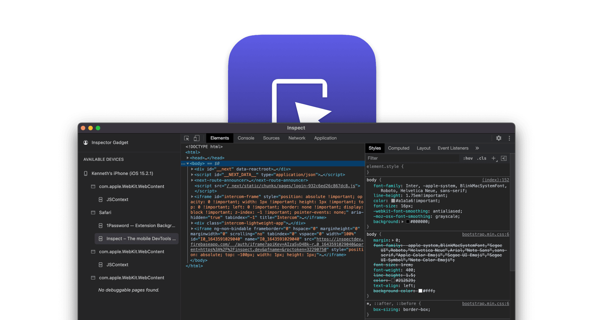 Inspect – The mobile DevTools you'll love using